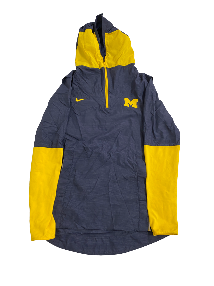 Audrey LeClair Michigan Softball Team-Issued Quarter-Zip Windbreaker J ...