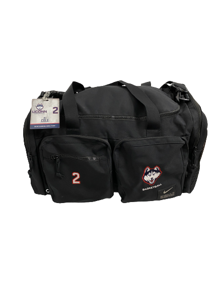 R.J. Cole UCONN Basketball Player Exclusive Travel Duffel Bag With #2 ...