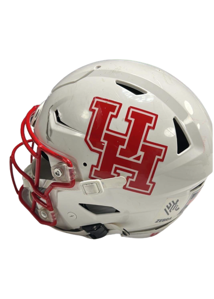 Derek Parish Houston Football Game Worn Helmet – The Players Trunk