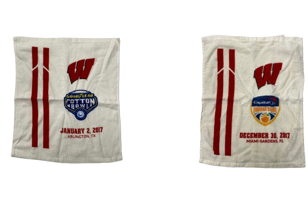 Mason Stokke Wisconsin Football Set of (2) Bowl Game Towels - Cotton B ...