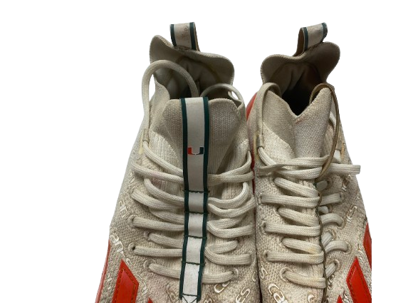 Henry Parrish Jr. Miami Football Player Exclusive Cleats (Size 11 ...