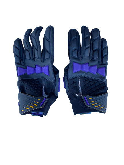 Garrett Brumfield LSU Team Exclusive Worn Football Gloves (Size XXL ...