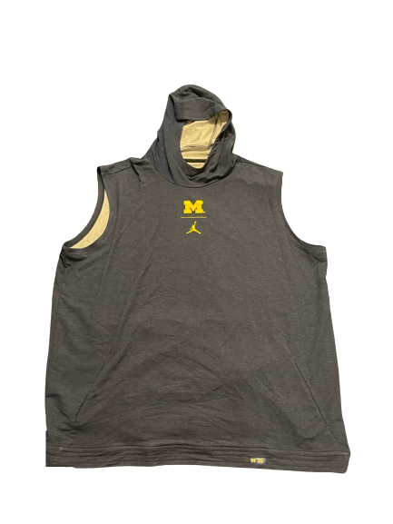 Chris Hinton Michigan Football Team Exclusive Sleeveless Performance H ...