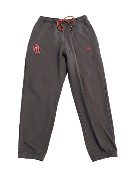 Reeves Mundschau Oklahoma Football Team Issued Jordan Sweatpants (Size ...