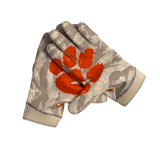 Nick Eddis Clemson Player Exclusive Football Gloves (Size 2XL) – The ...
