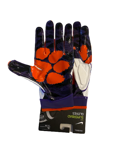 Nick Eddis Clemson Player Exclusive Football Gloves (Size XL) – The ...