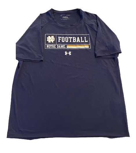 Adam Shibley Notre Dame Football Team Issued Workout Shirt (Size XL ...