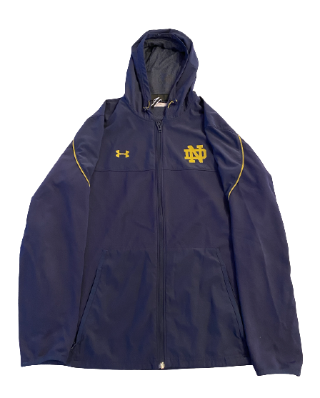 Adam Shibley Notre Dame Football Team Issued Jacket (Size XL) – The ...