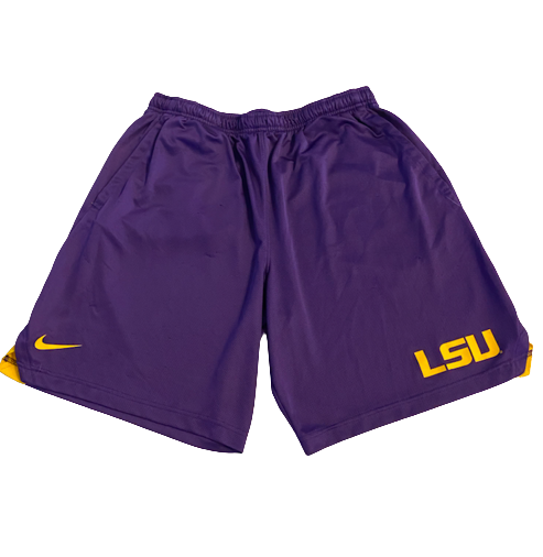 Aaron Moffitt LSU Football Team Issued Workout Shorts (Size XL) – The ...