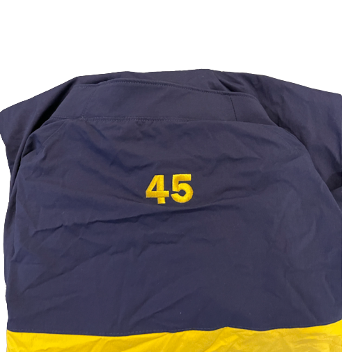 Adam Shibley Michigan Football Team Exclusive Quarter-Zip Jacket with ...