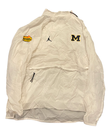 Adam Shibley Michigan Football Team Exclusive Outback Bowl Pullover Ja ...